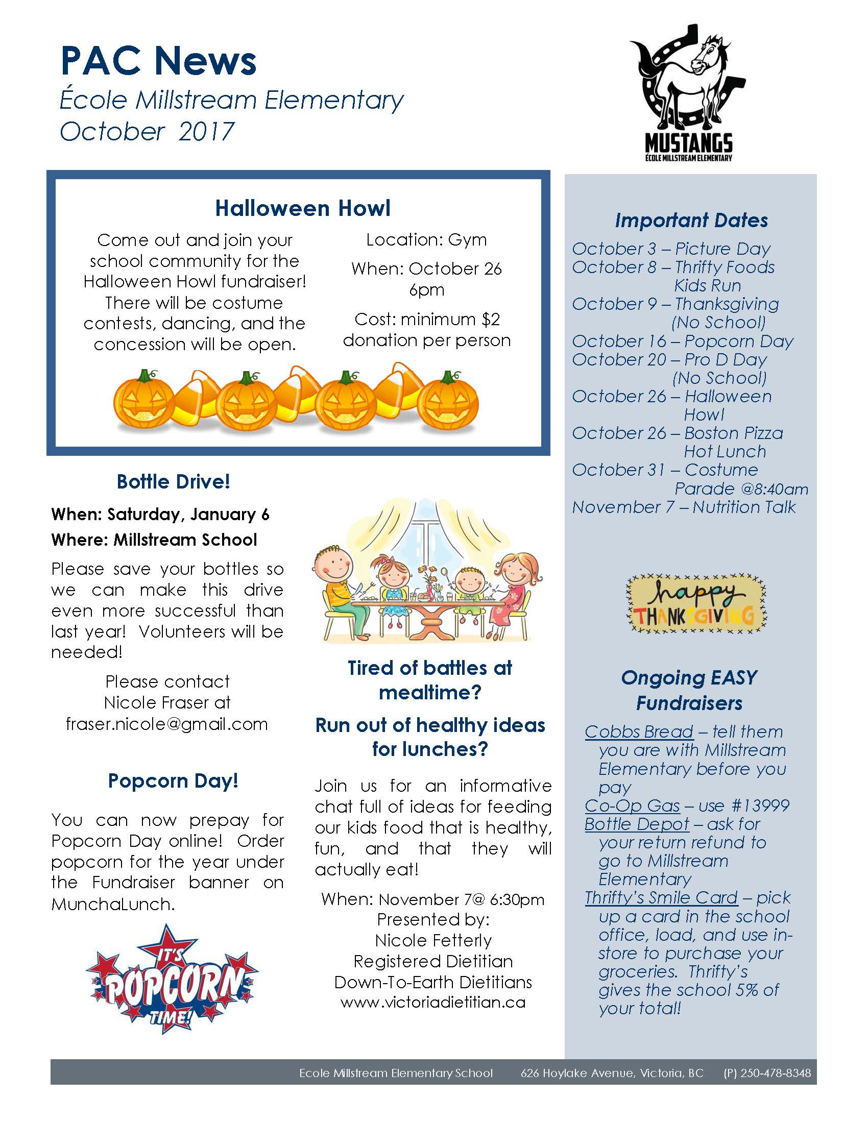 PAC October Newsletter 2 Page 1 Millstream